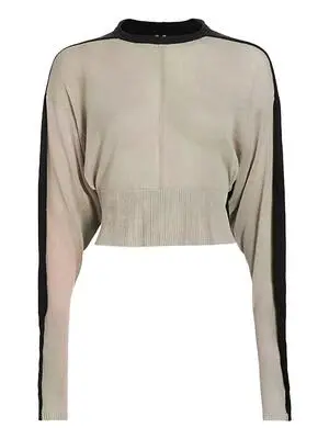 Rick Owens Paneled Crop Sweater - Neutrals