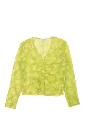 Opening Ceremony Crinkle-effect Long-sleeve Blouse - Yellow