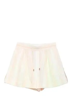 Chloé Striped Drawstring Shorts - Pink