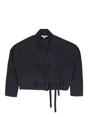 Opening Ceremony Tie-fastening Wool Jacket - Black