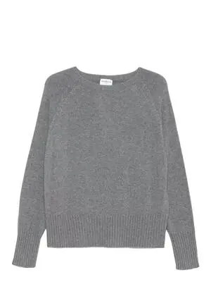 Marella Raglan-sleeve Ribbed-hem Sweater - Grey