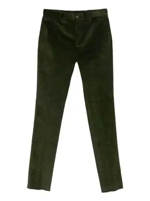 Etro Corduroy Straight Leg Trousers - Green