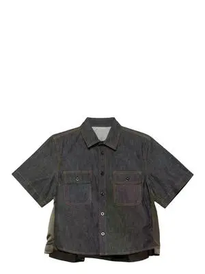 Sacai Double-pocket Denim Shirt - Blue