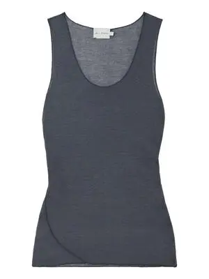 DEIJI STUDIOS Ribbed-knit Tank - Gray