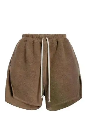 Rick Owens Drawstring Fleece Shorts - Brown