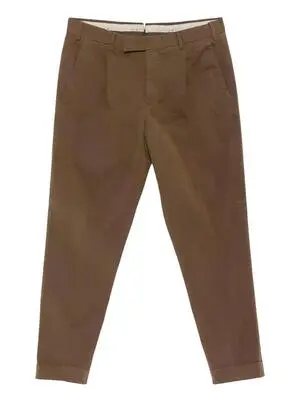 PT TORINO Cuffed-hem Trousers - Brown