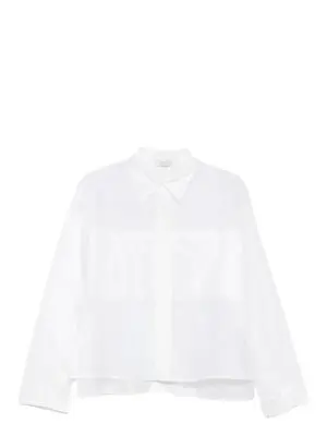 Peserico Layered Cotton Shirt - White