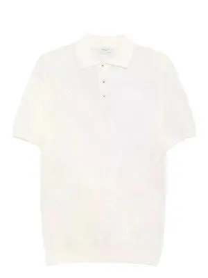 GALLIA Cotton Polo Shirt - Neutrals