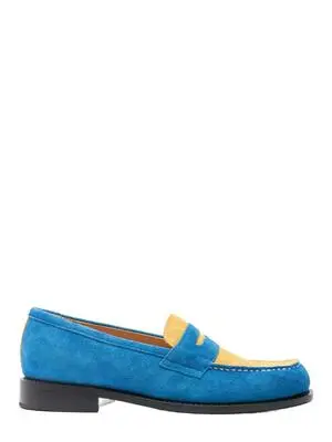 HENDER SCHEME Two-tone Suede Loafers - Blue