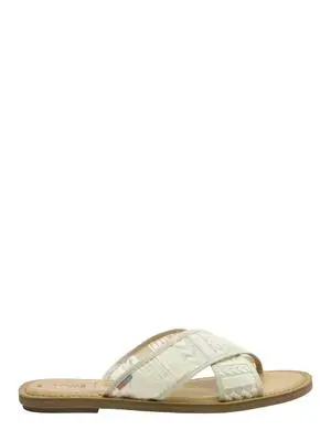 Toms Viv Natural Arrow Sandals - White