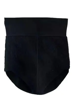 Rick Owens High-waisted Waffle-knit Shorts - Black