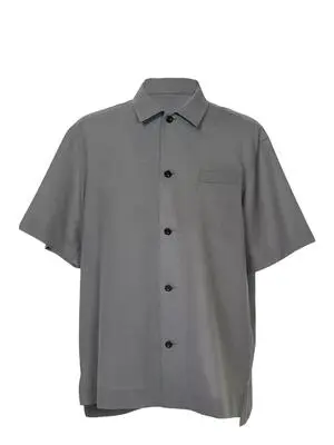 Sacai Welt-pocket Button-fastening Shirt - Grey