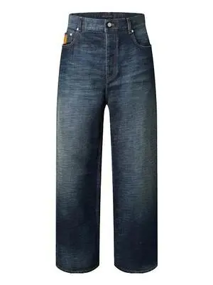 LOUIS VUITTON Wide Leg Denim Pants - Indigo