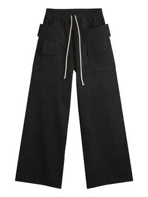 Rick Owens Creatch Drawstring Cargo Trousers - Black