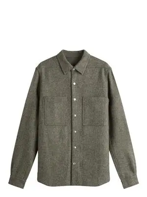 Rick Owens Wool Outershirt - Bosco