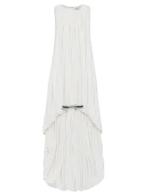 Loewe Silk Draped Mini Dress - White