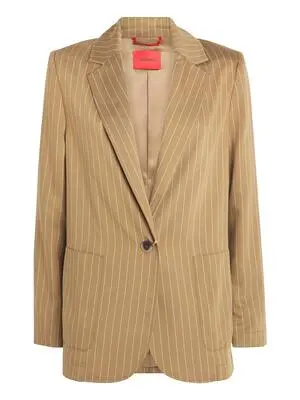 MAX & CO. Pinstripe Single-Breasted Blazer