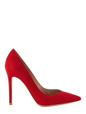 GIANVITO ROSSI 105 Suede Pumps - Red