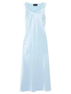 Simone Rocha Bow-embellished Silk Midi Dress - Blue