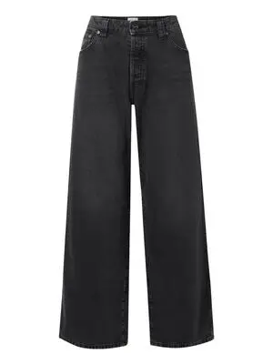 Khaite Winslow Mid-rise Straight-leg Jeans - Black