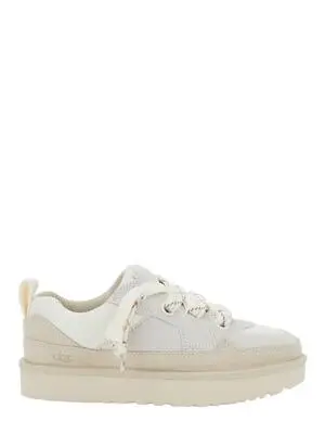 UGG Lo Lowmel Suede Sneakers - White