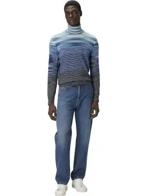 Missoni Flame Wool High-neck Sweater - Blue