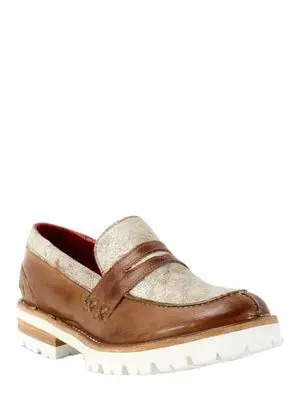 Bed Stu Reina III Penny Loafer Tan Rustic Nectar Lux