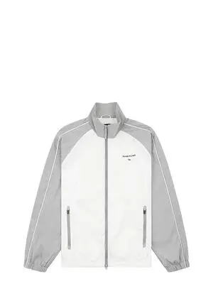 PAPER PLANES Open Bottom Track Jacket Grey