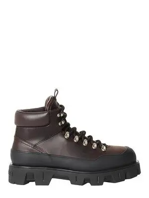 Moncler Peak Trek Lace Up Hiking Boots - Black