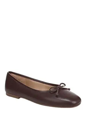 Sam Edelman Alie Leather Ballet Flats - Brown