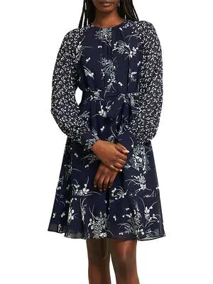 HOBBS LONDON Rosie Printed Dress - Midnight Multi