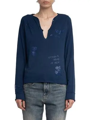 Zadig&Voltaire Tuni Tee Blueberry
