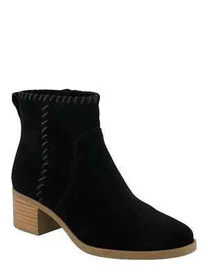 Toms Delilah Suede Ankle Boots - Black