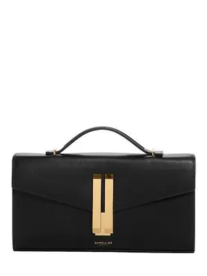 DEMELLIER Vancouver Leather Top Handle Bag - Black