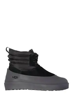 UGG Lace-up Quilted Boots - Black