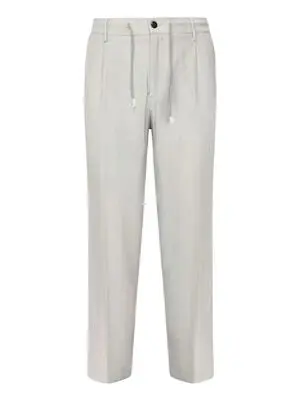 ELEVENTY Pleated-Front Drawstring Trousers