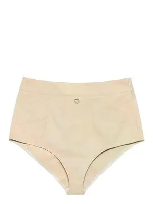 Coperni High-waisted Mini Shorts - Neutrals