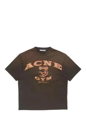 Acne Studios Logo-appliqué T-shirt - Brown
