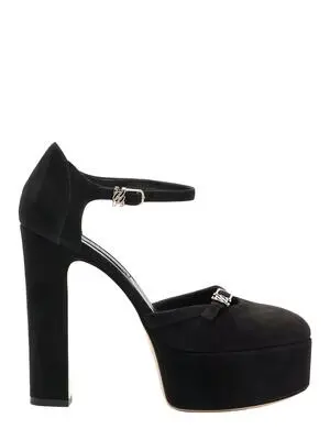 Casadei 130mm Patty Platform Pumps - Black