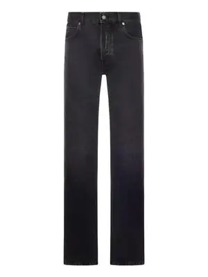 HAIKURE Five-pocket Straight-leg Jeans - Black