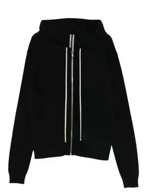 Rick Owens Zip-up Hooded Jacket - Black