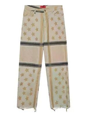 424 Star-patterned Trousers - Brown