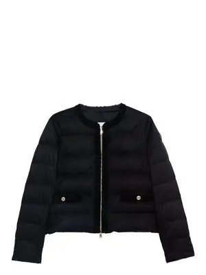 Moncler Quilted-trimmed Down Jacket - Blue