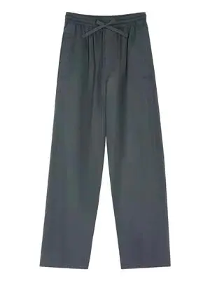 LEMAIRE Elasticated-waist Cotton Trousers - Grey