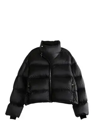 Rick Owens Quilted High-neck Jacket - Black