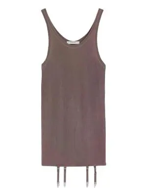 LEMAIRE Ribbed Suspender Vest - Neutrals