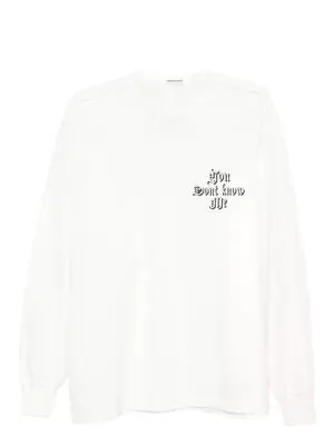 UNDERCOVERISM Long-sleeve Graphic-print T-shirt - White