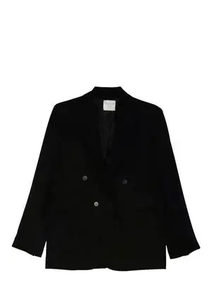 FORTE_FORTE Double-breasted Blazer - Black