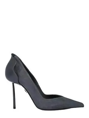 LE SILLA 100mm Petalo Suede Pumps - Grey