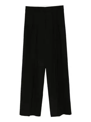 FORTE_FORTE Pleated Trousers - Black